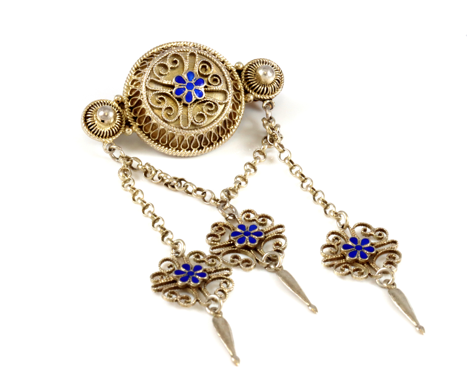 Emaljerte brosjer - Bysølje, BH.